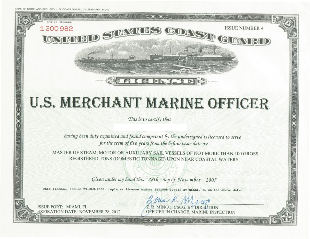 Merchant Marine License | Russo Pelletier & Sullivan